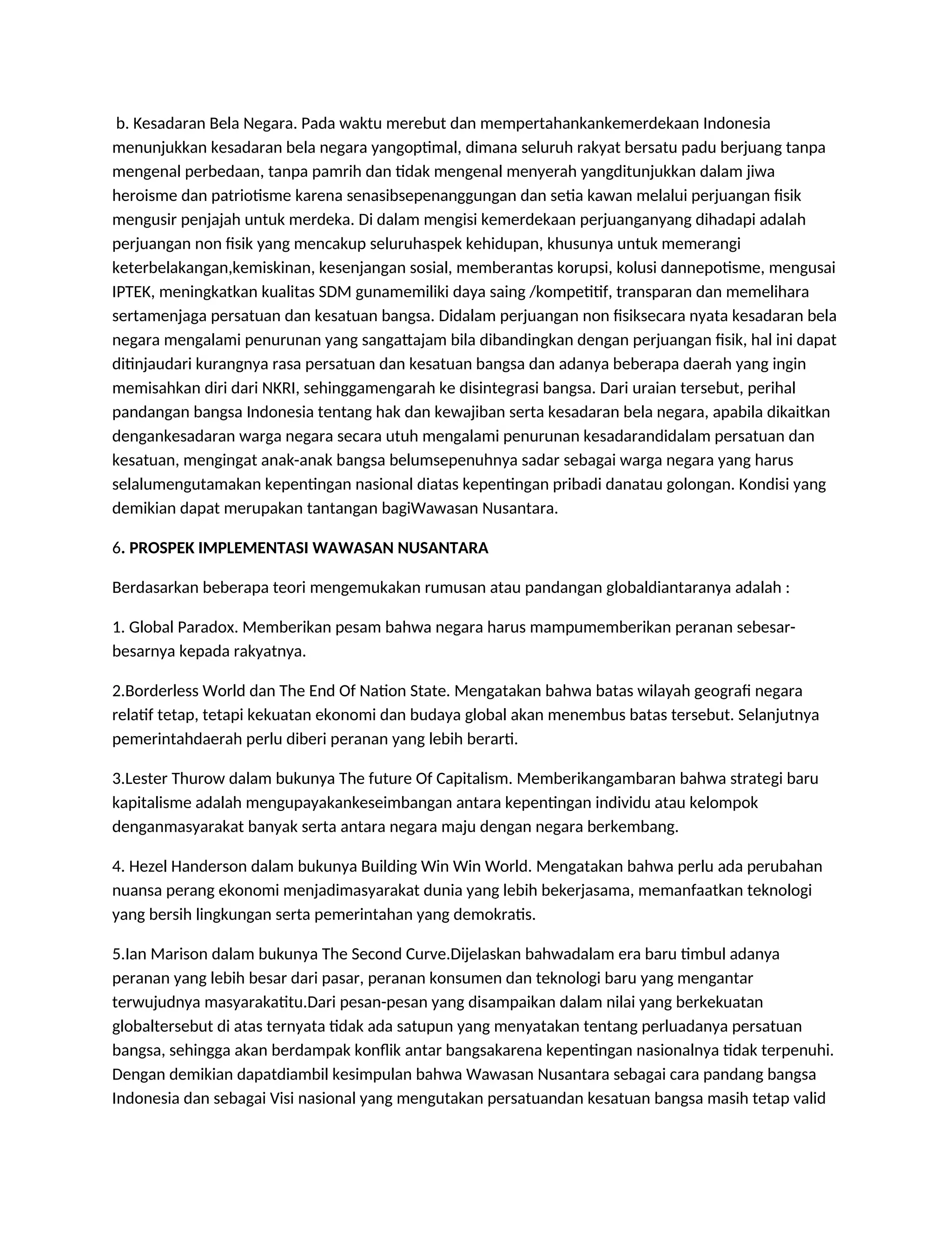 Wawasan Nusantara sebagai satu kesatuan, politik, ekonomi, sosial, budaya, dan hankam..pdf