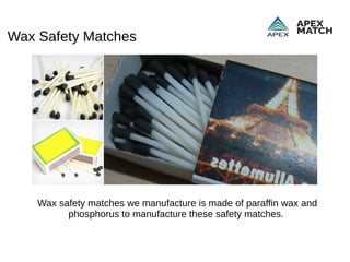 Wax safety-matches-manufacturer | PDF