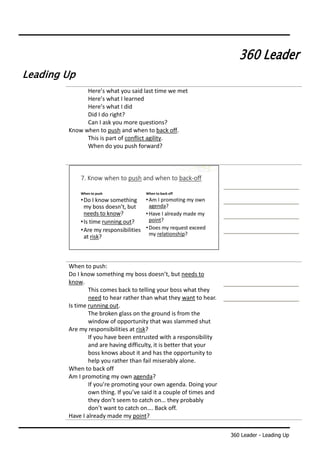 360 leader leading up session handout | PDF