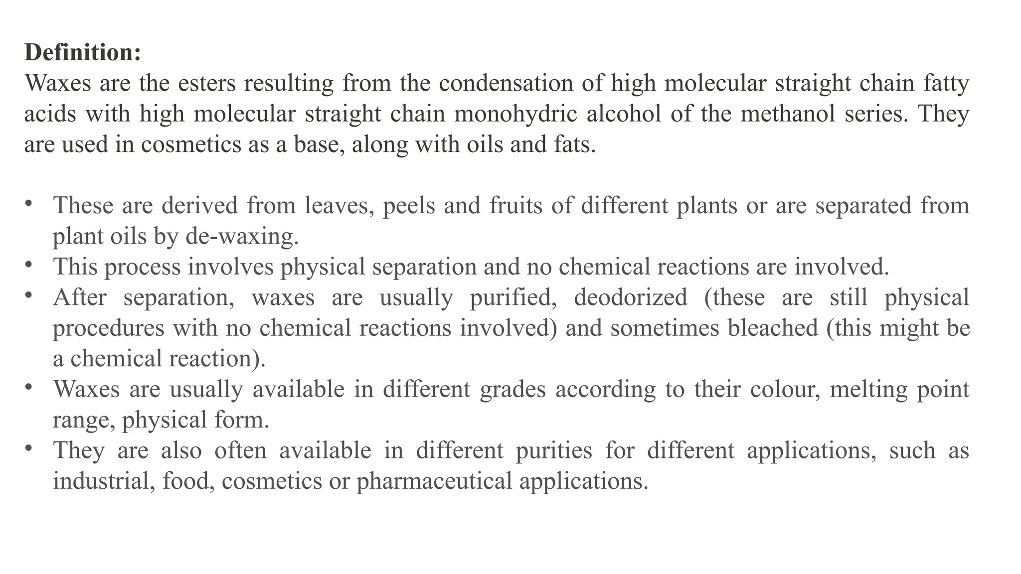 Waxes in Cosmetics.pptxHerbal drug technology | PPTX