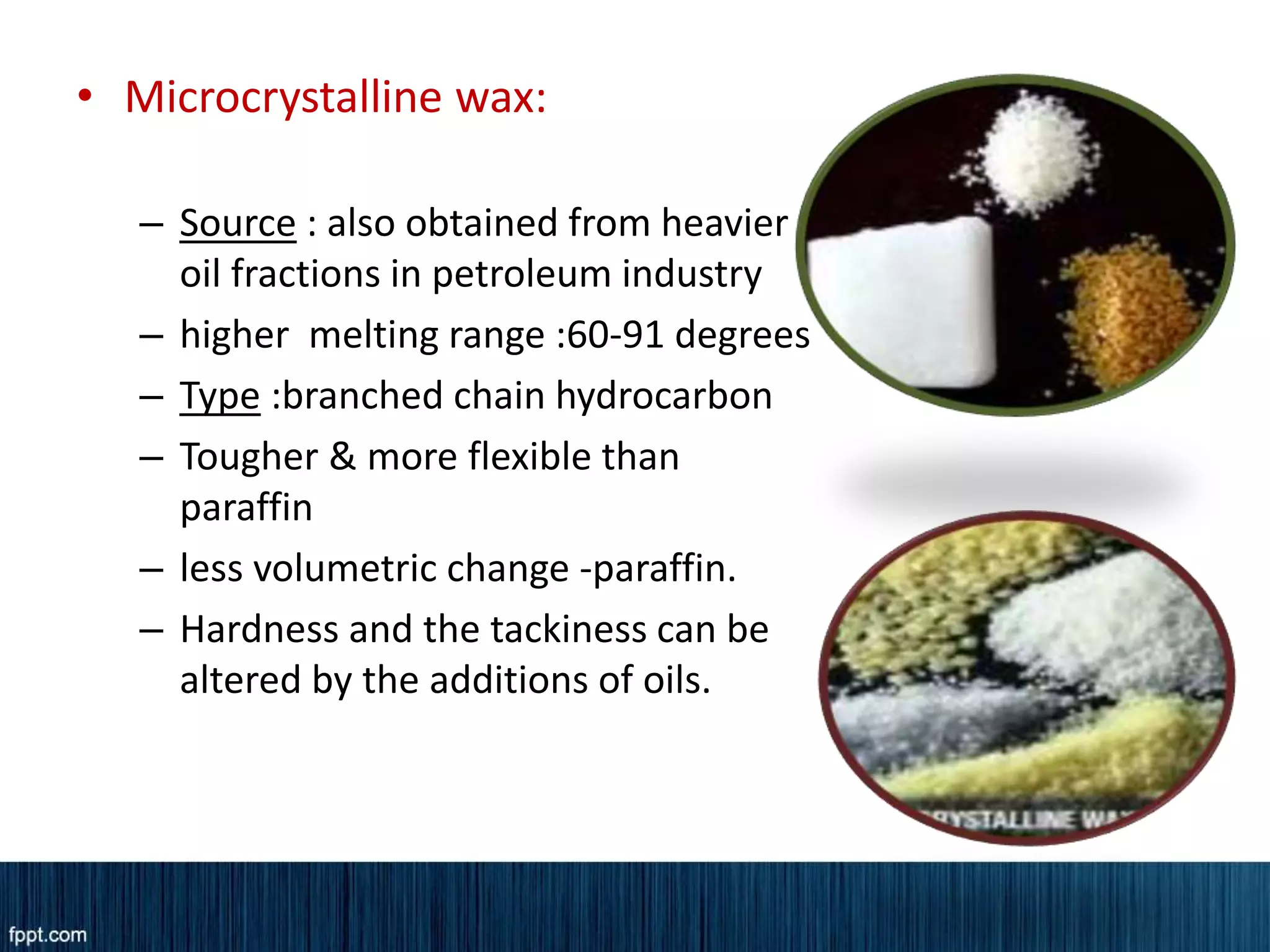 Waxes in dentistry | PPTX
