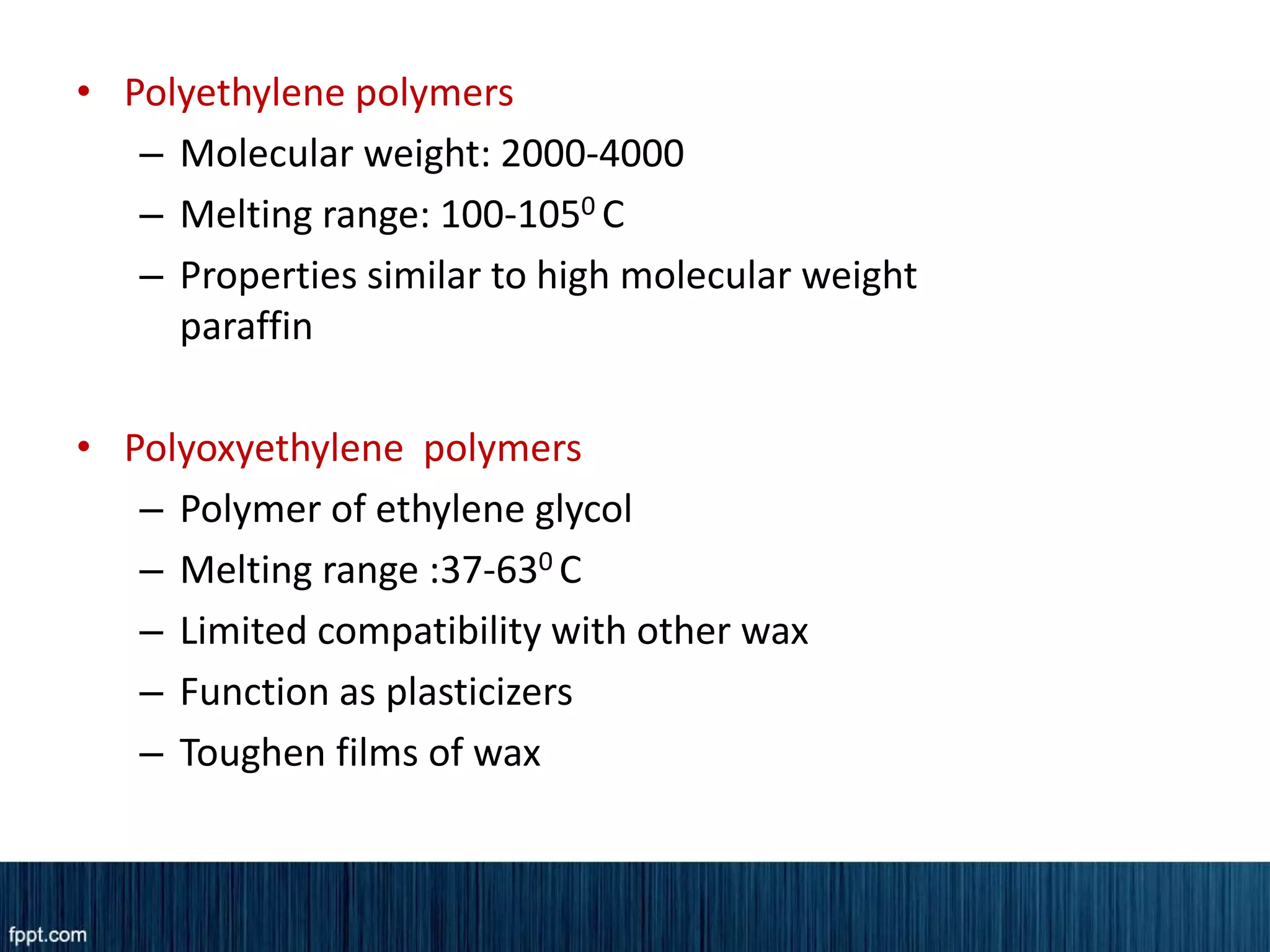 Waxes in dentistry | PPTX