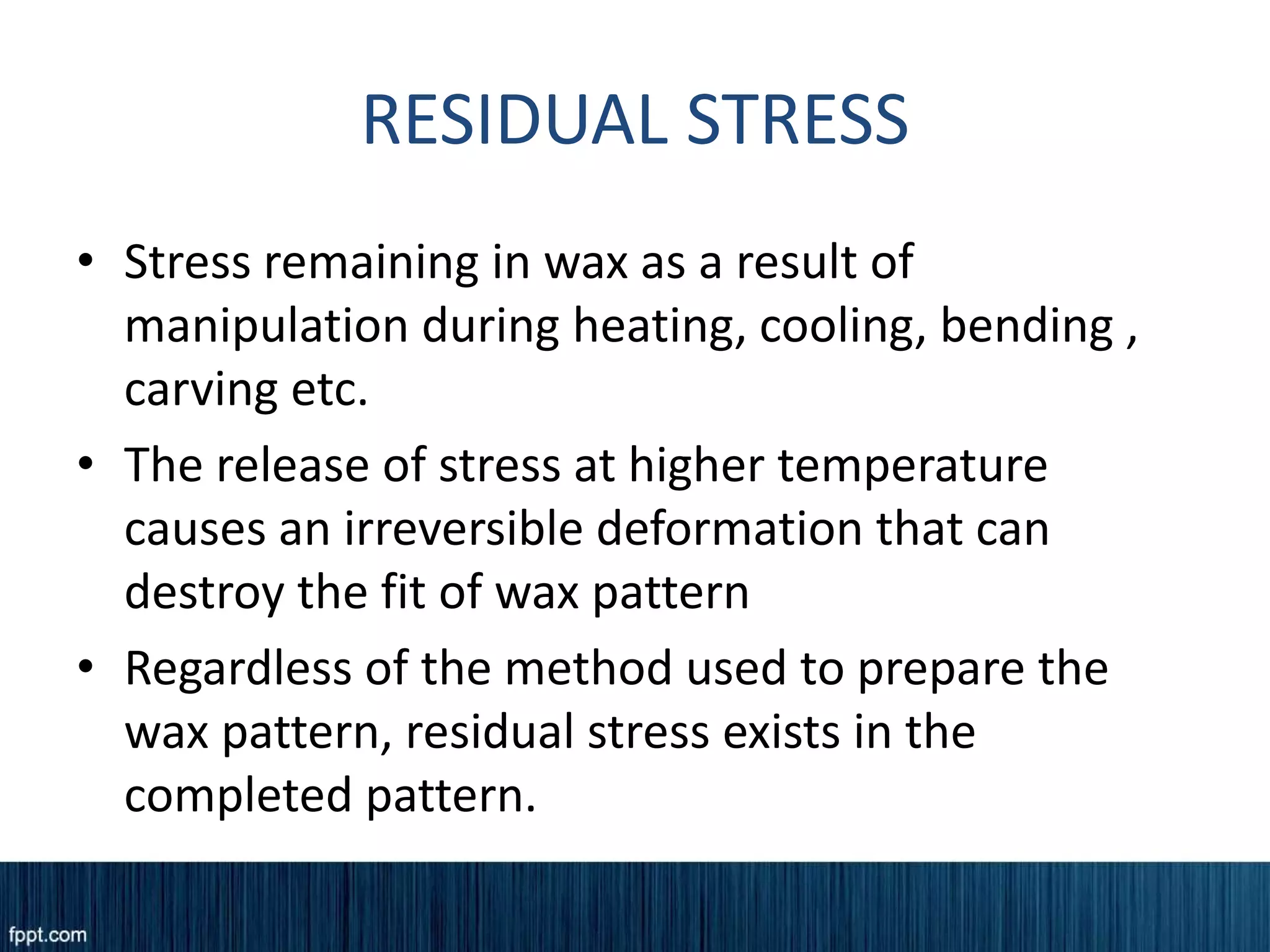 Waxes in dentistry | PPTX