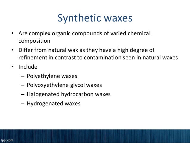Waxes Structure