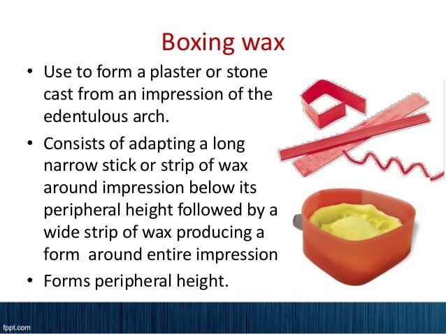 Waxes in dentistry