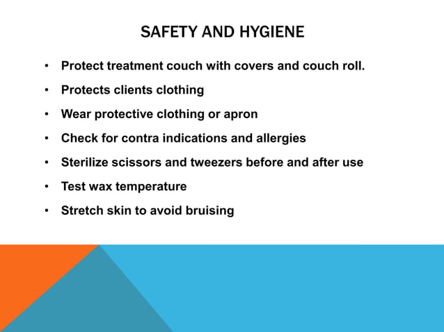 Waxing | PPTX | Skin and Dermatology | Diseases and Conditions