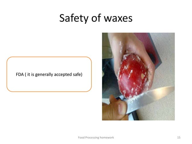 Waxing Fruits or Fruit coating | PPTX