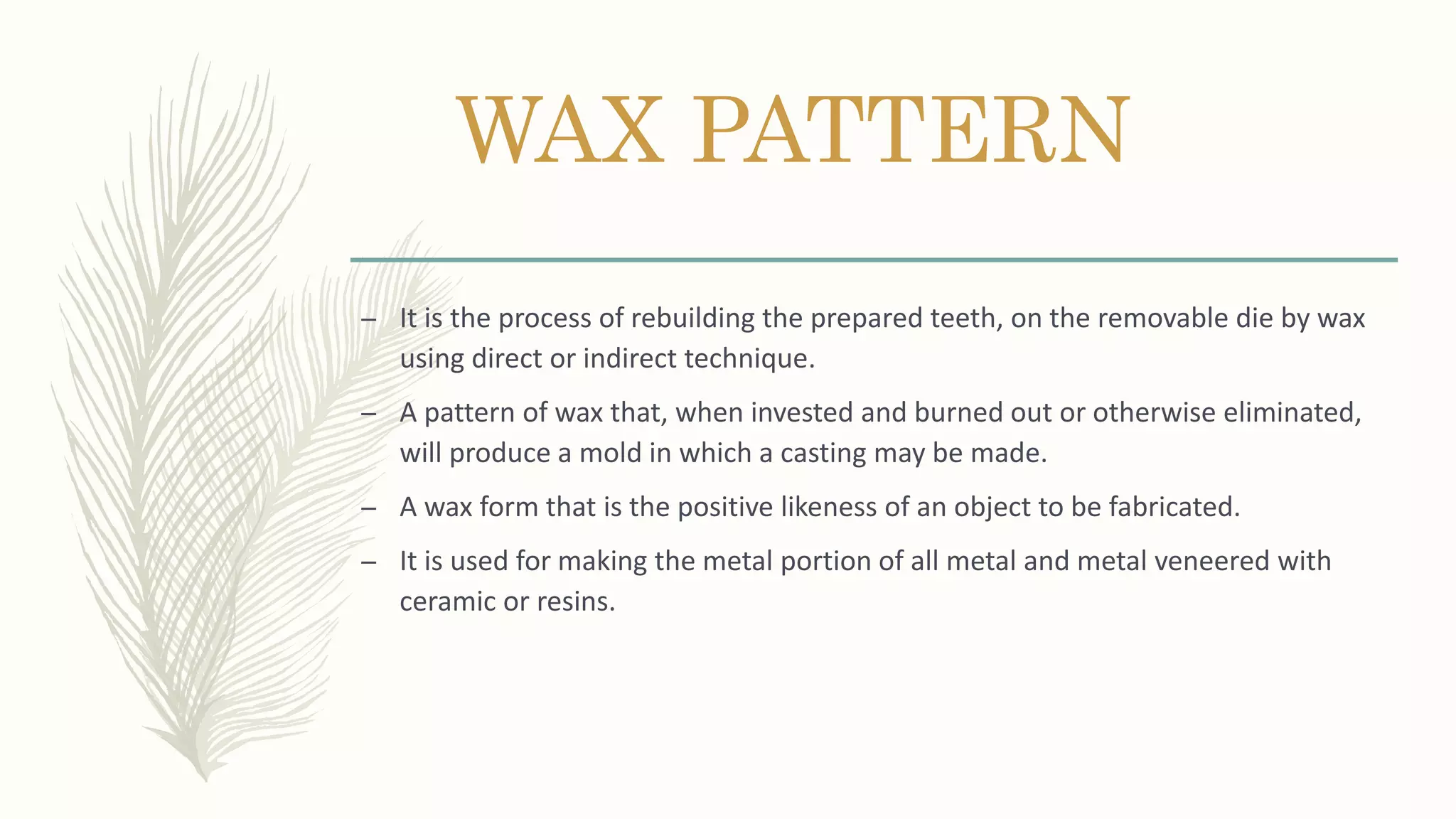 Wax pattern | PPTX