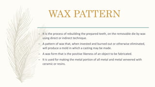 Wax pattern | PPTX