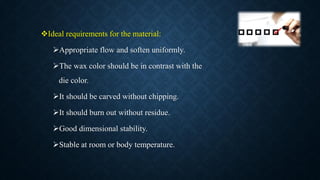 wax patterns for fixed restorations., pdf | PDF