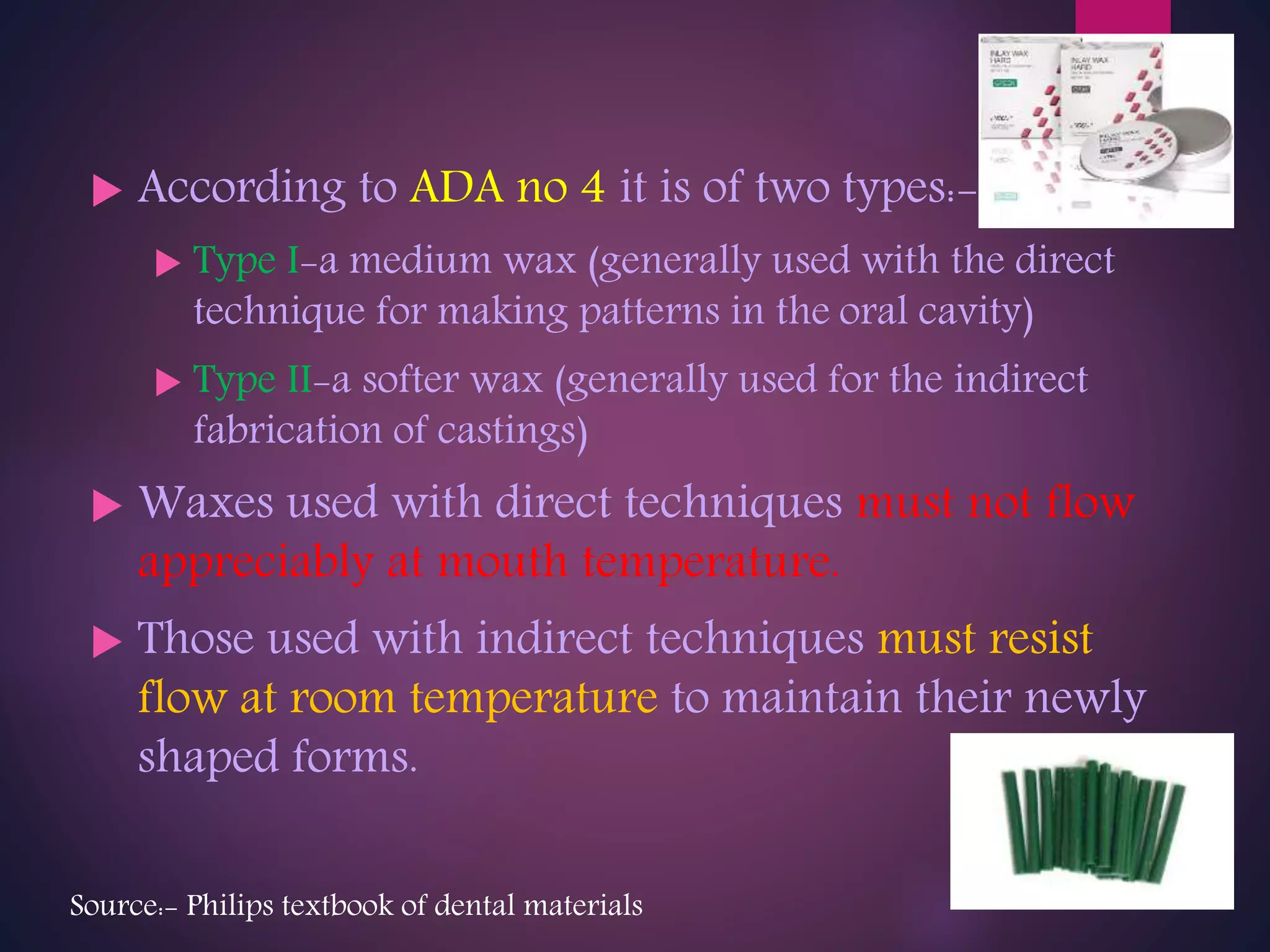Wax patterns fabrication for fixed partial dentures | PPTX