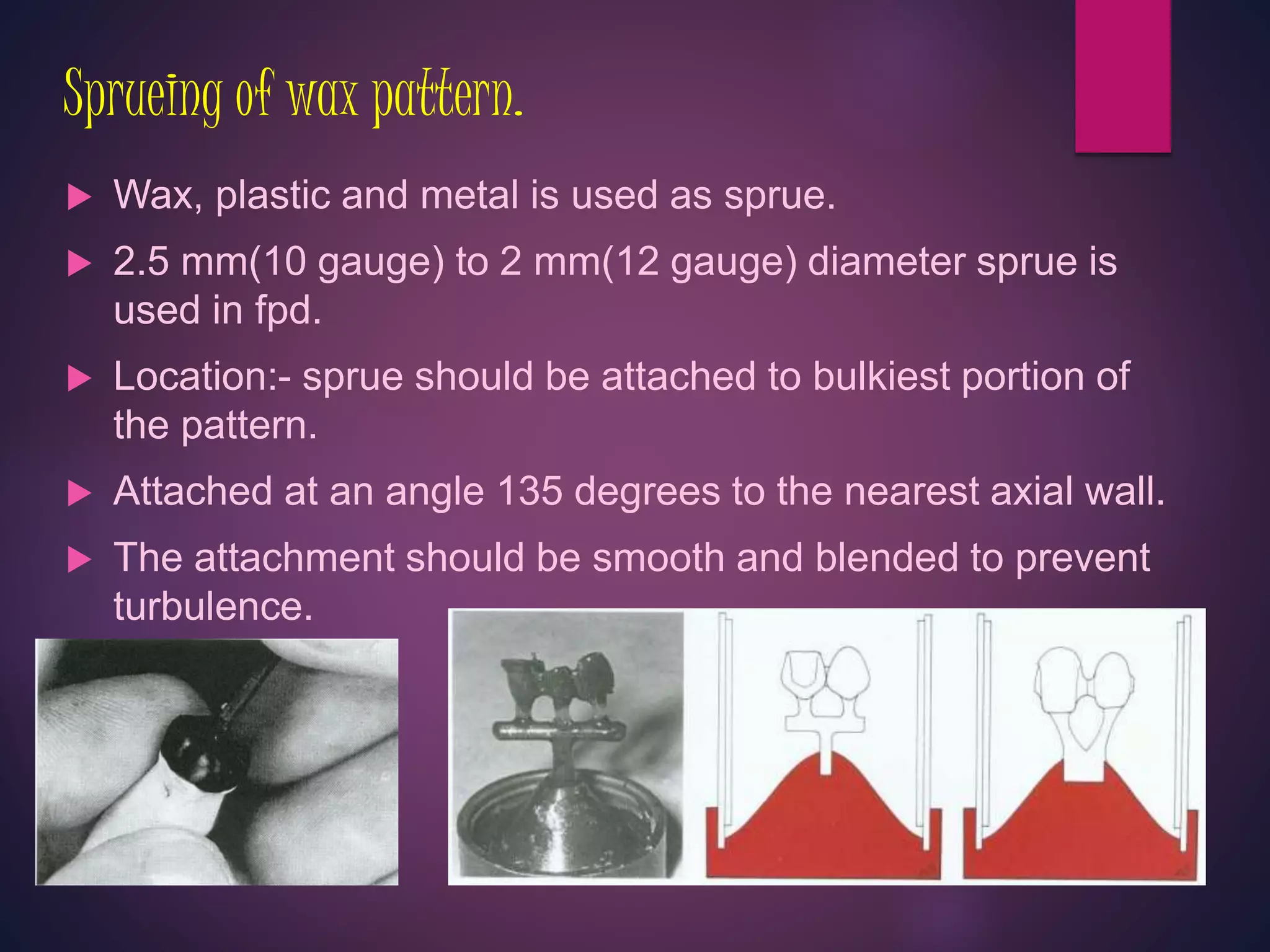 Wax patterns fabrication for fixed partial dentures | PPTX