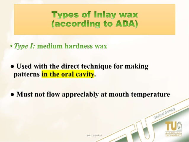 Wax pattern 2020 | PPTX