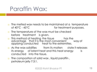 Wax Therapy - Techniques, Indiactions and Contraindications - Dr Rohit ...