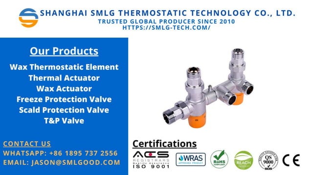 Solar Constant Valve, Wax thermostat electrothermal electric factory | PPTX
