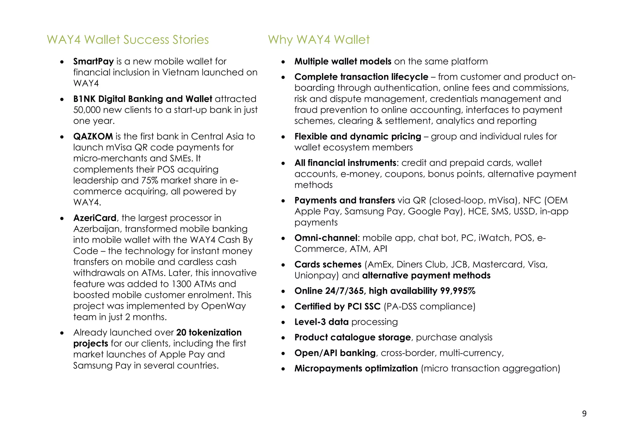 WAY4 Solutions Overview | PDF