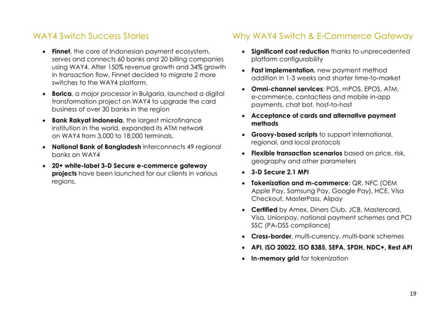 WAY4 Solutions Overview | PDF | Internet | Computing