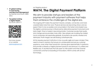 WAY4 Solutions Overview | PDF