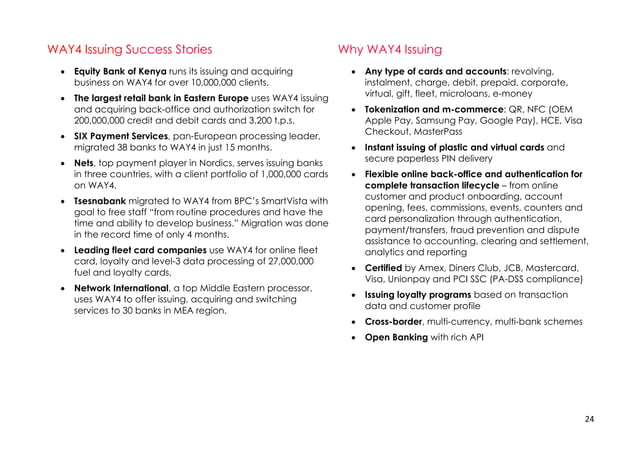 WAY4 Solutions Overview | PDF | Internet | Computing