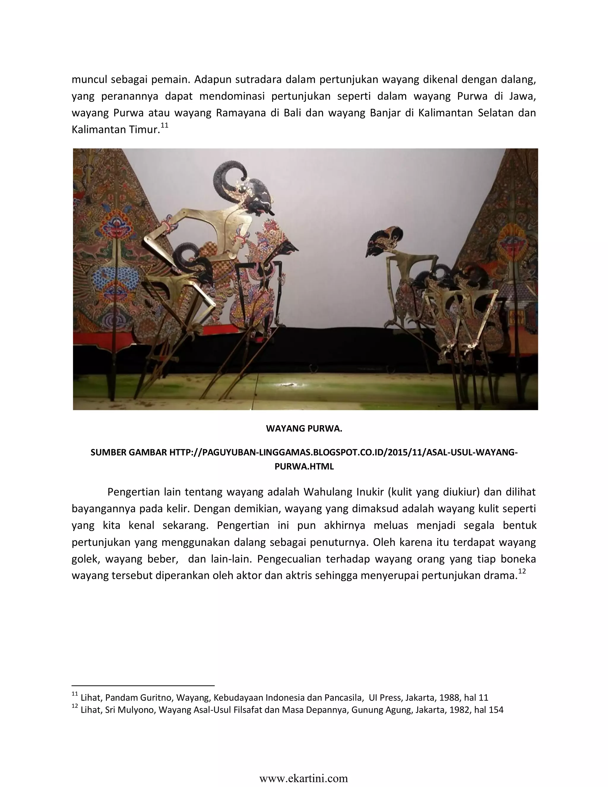Wayang Dalam Dakwah Islam Di Nusantara | PDF
