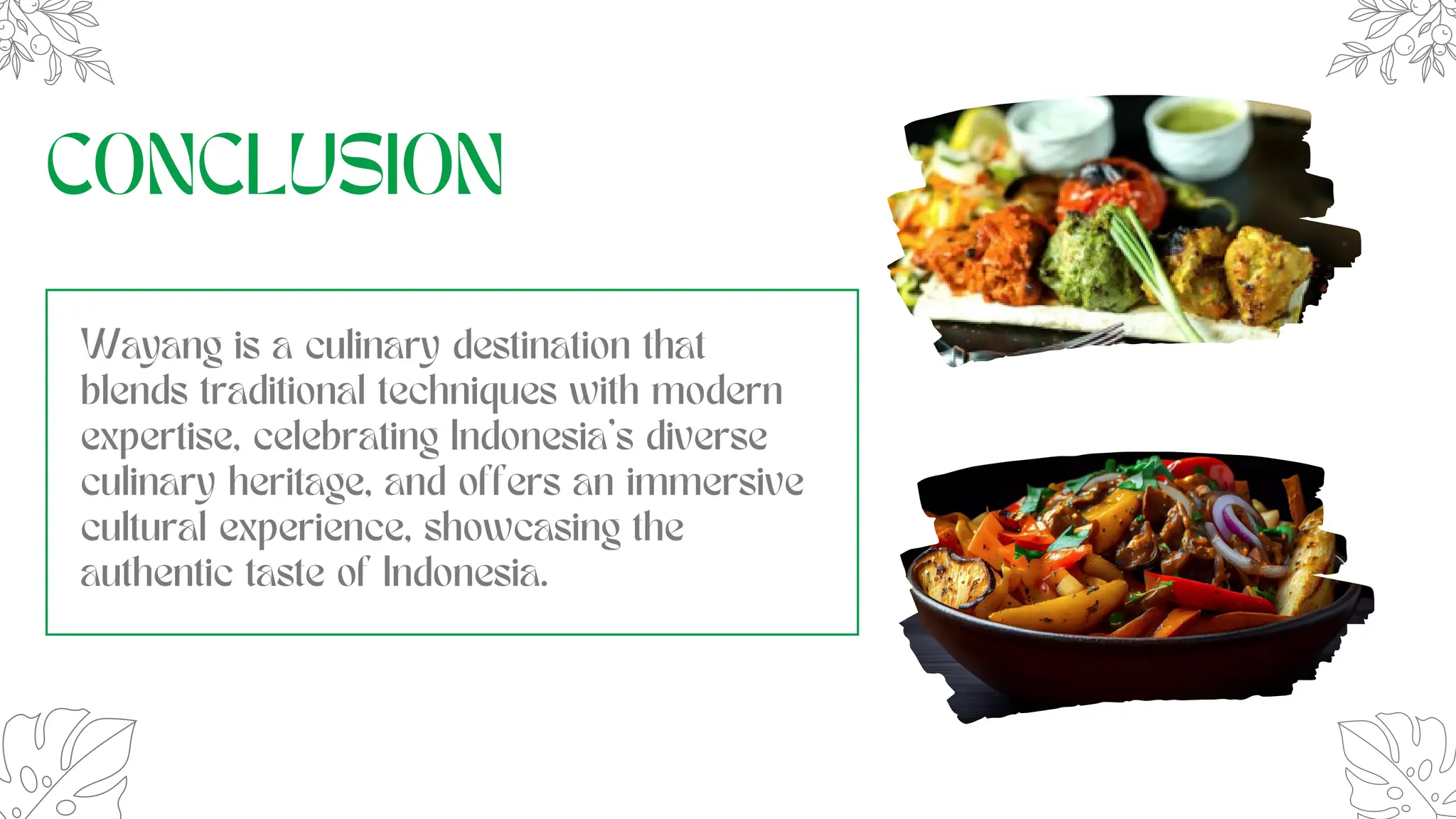 A culinary journey through the Wayang cuisine | PDF