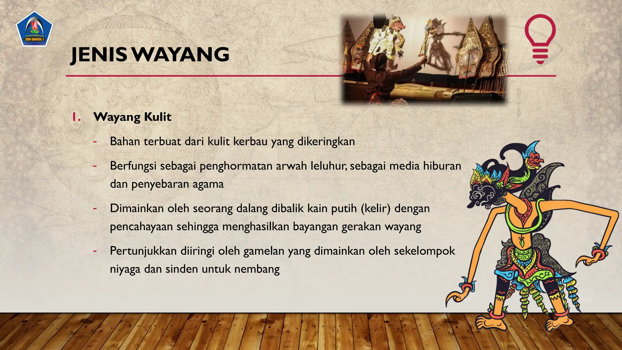 Materi Kelas 4 SD - Wayang Puppet Kelas 4.pptx