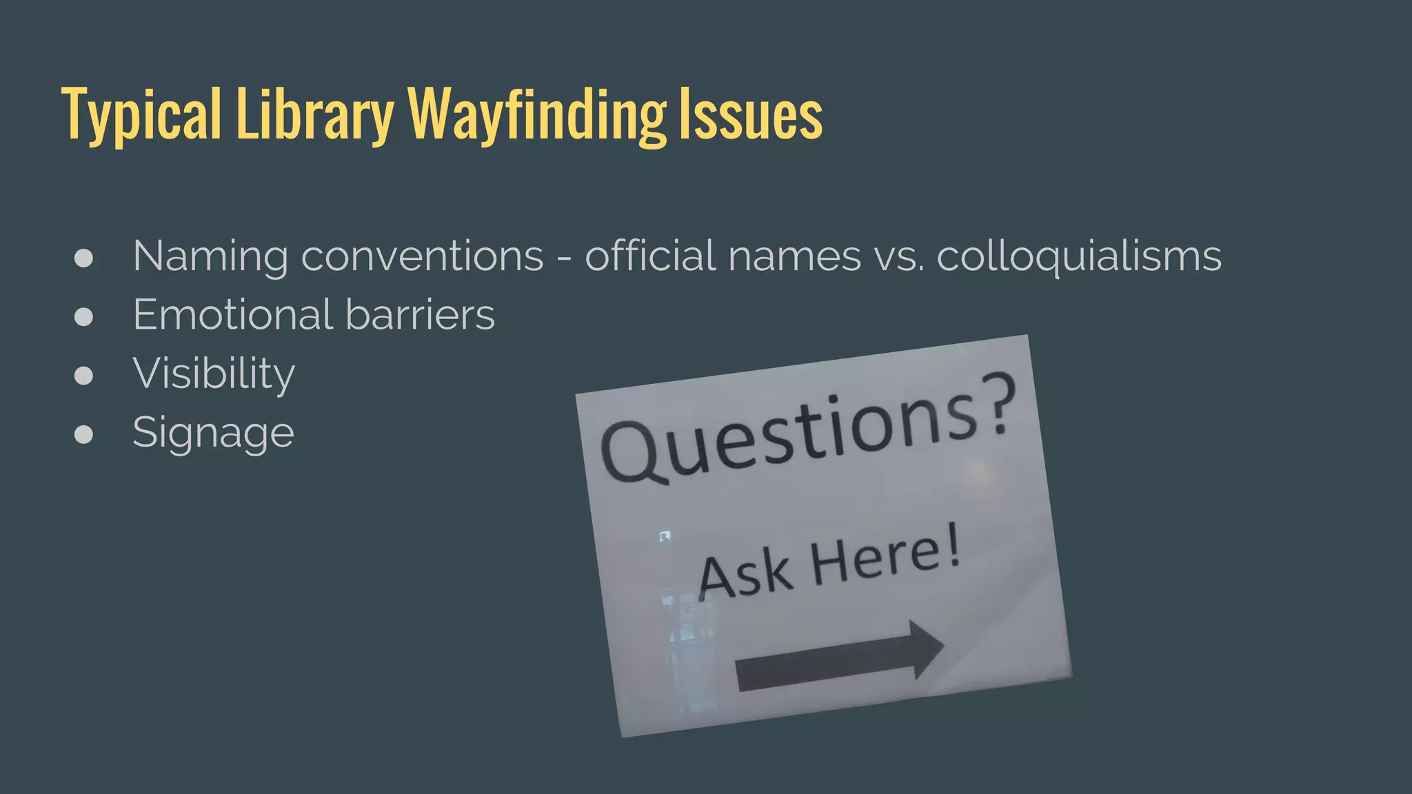 Wayfinding a tale of two libraries and their methods for understanding library navigation | PDF
