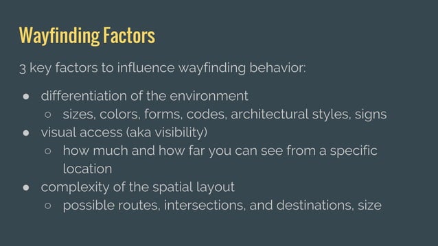 Wayfinding a tale of two libraries and their methods for understanding library navigation | PPT