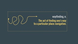 Wayfinding a tale of two libraries and their methods for understanding library navigation | PPT