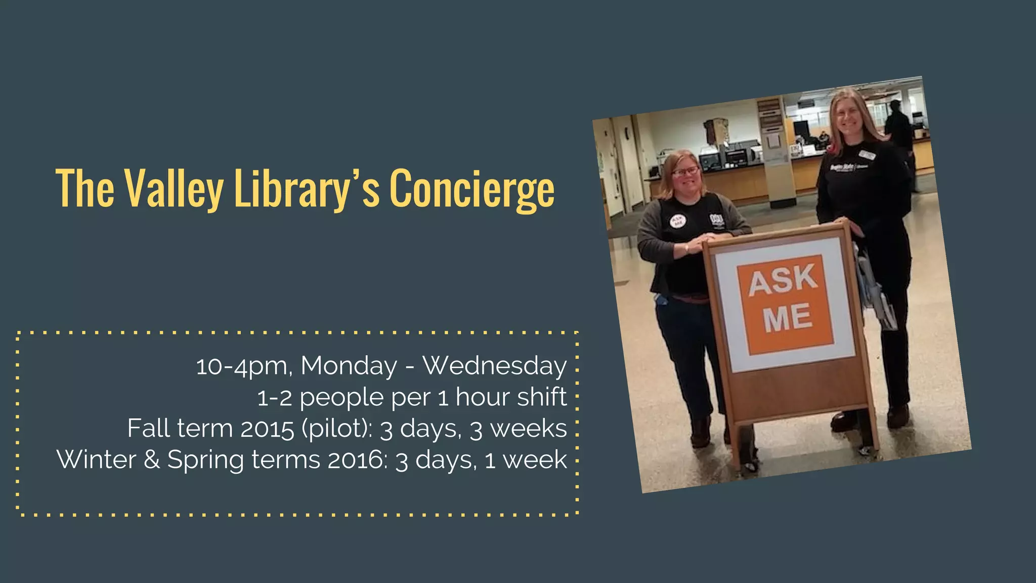 Wayfinding a tale of two libraries and their methods for understanding library navigation | PPT