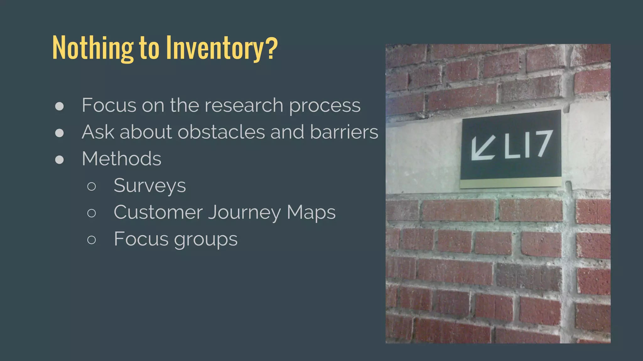 Wayfinding a tale of two libraries and their methods for understanding library navigation | PPT