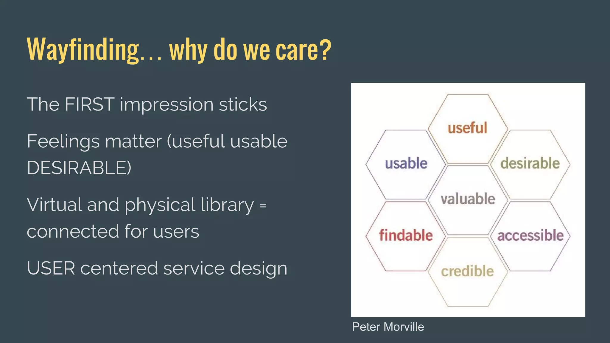 Wayfinding a tale of two libraries and their methods for understanding library navigation | PPT