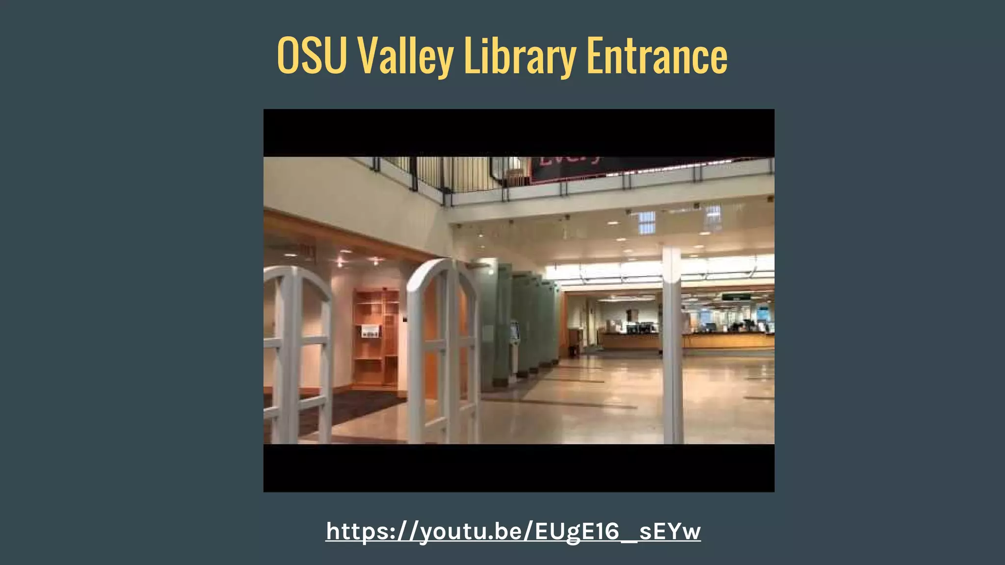 Wayfinding a tale of two libraries and their methods for understanding library navigation | PPT