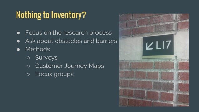 Wayfinding a tale of two libraries and their methods for understanding ...