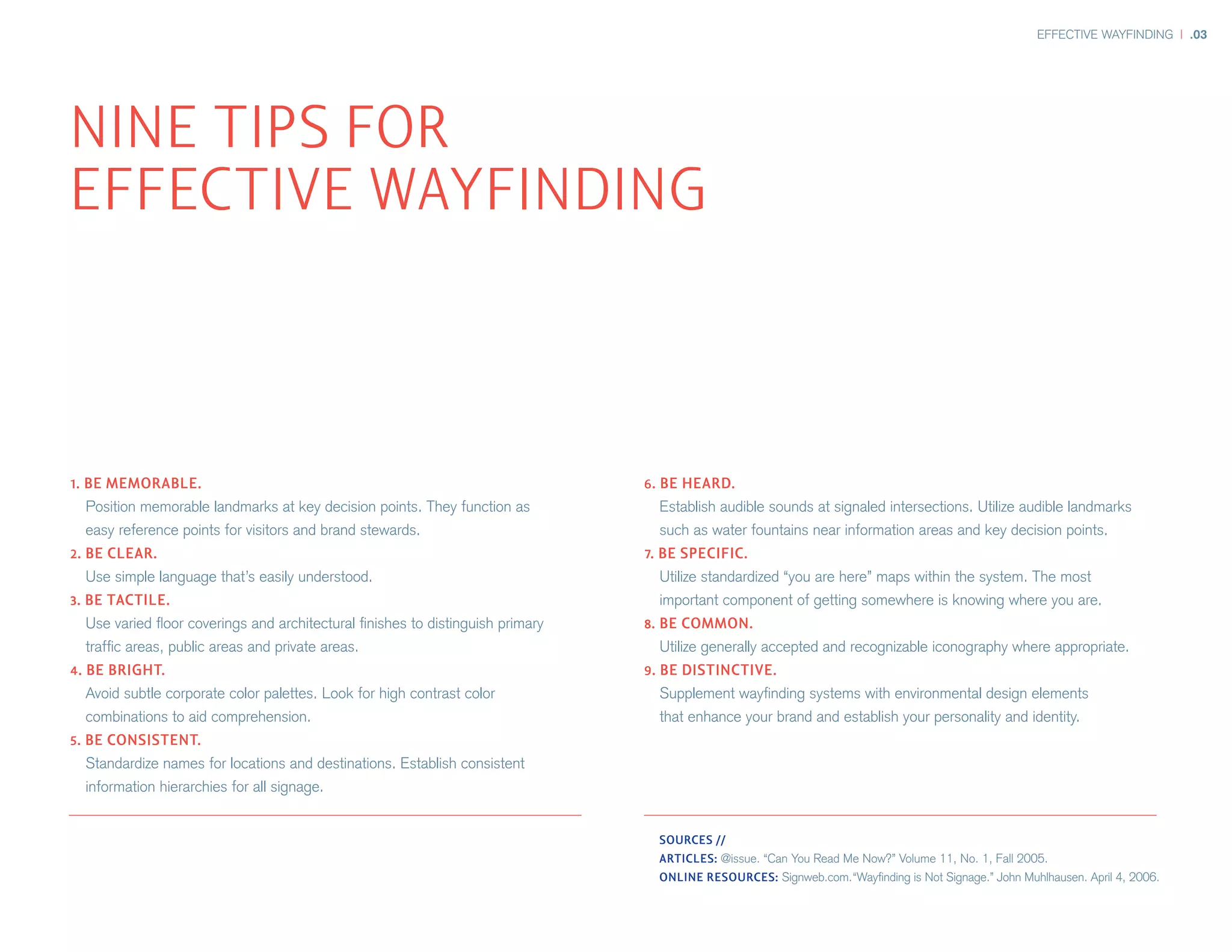 Nine Tips for Effective Wayfinding | PDF