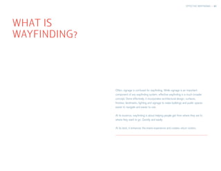 Nine Tips for Effective Wayfinding | PDF