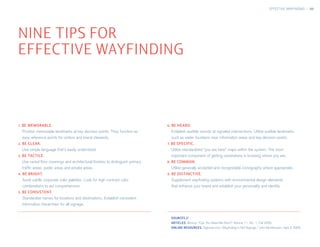 Nine Tips for Effective Wayfinding | PDF