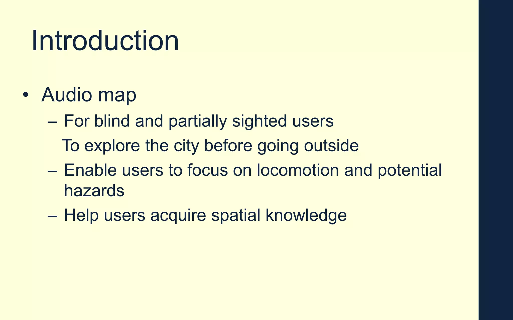 Wayfinding Without Visual Cues Pptx Digital Audio Computer Software And Applications