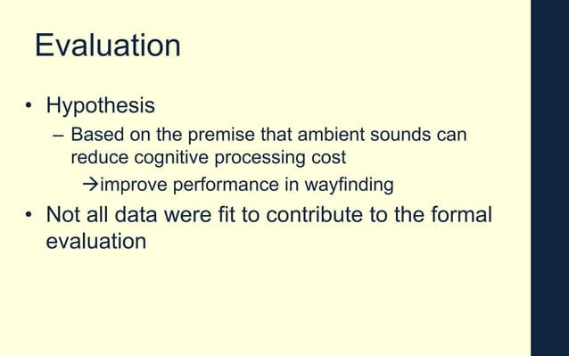 Wayfinding Without Visual Cues Ppt