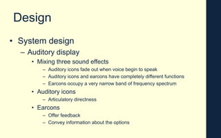 Wayfinding without visual cues | PPTX | Digital Audio | Computer ...