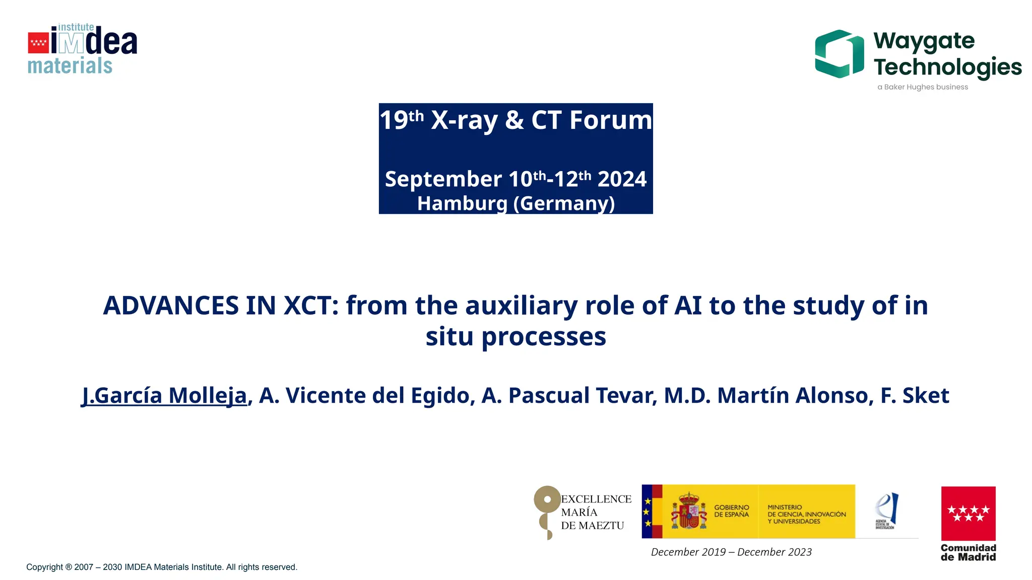 Advances in XCT: from the auxiliary role of AI to the study of in situ ...