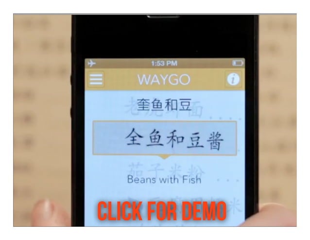 Waygo - Instant, Visual Translation on your Smartphone | PPT