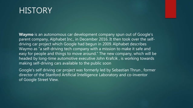 Waymo ppt | PPTX
