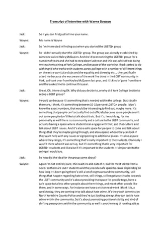 Wayne's interview transcript. (first) | DOCX