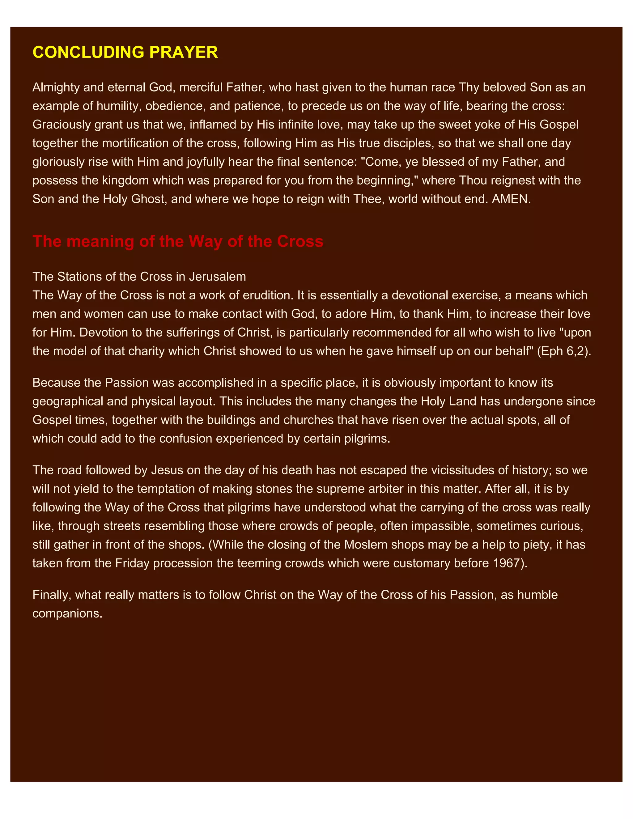 Way of the cross | PDF