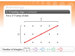Ways to construct Triangles in an mxn Array of Dots | PPT