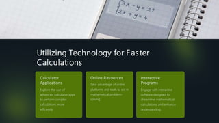 Ways to Master Calculations While Doing Math Homework | PDF