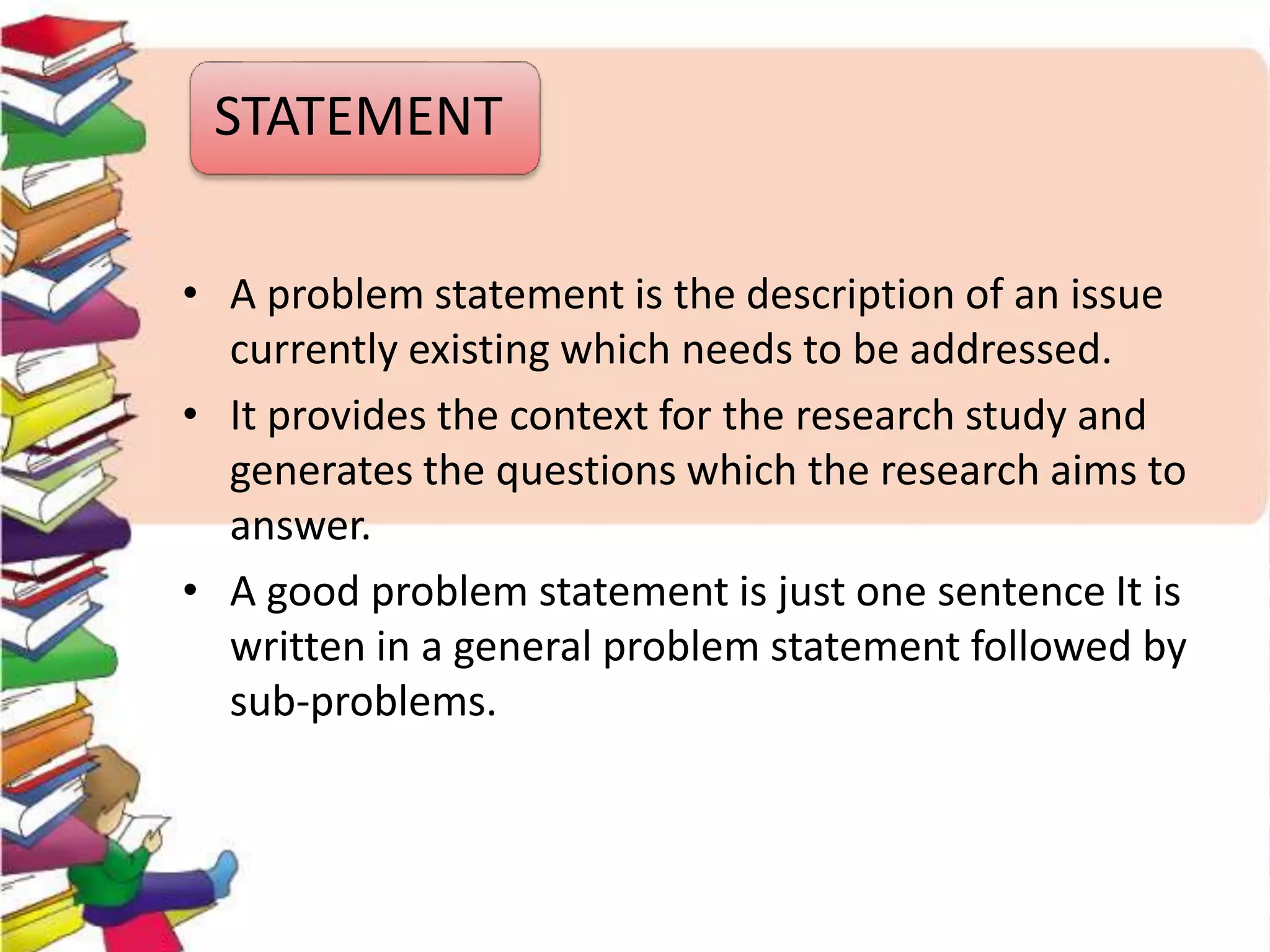 Ways in stating research problem.report | PPTX