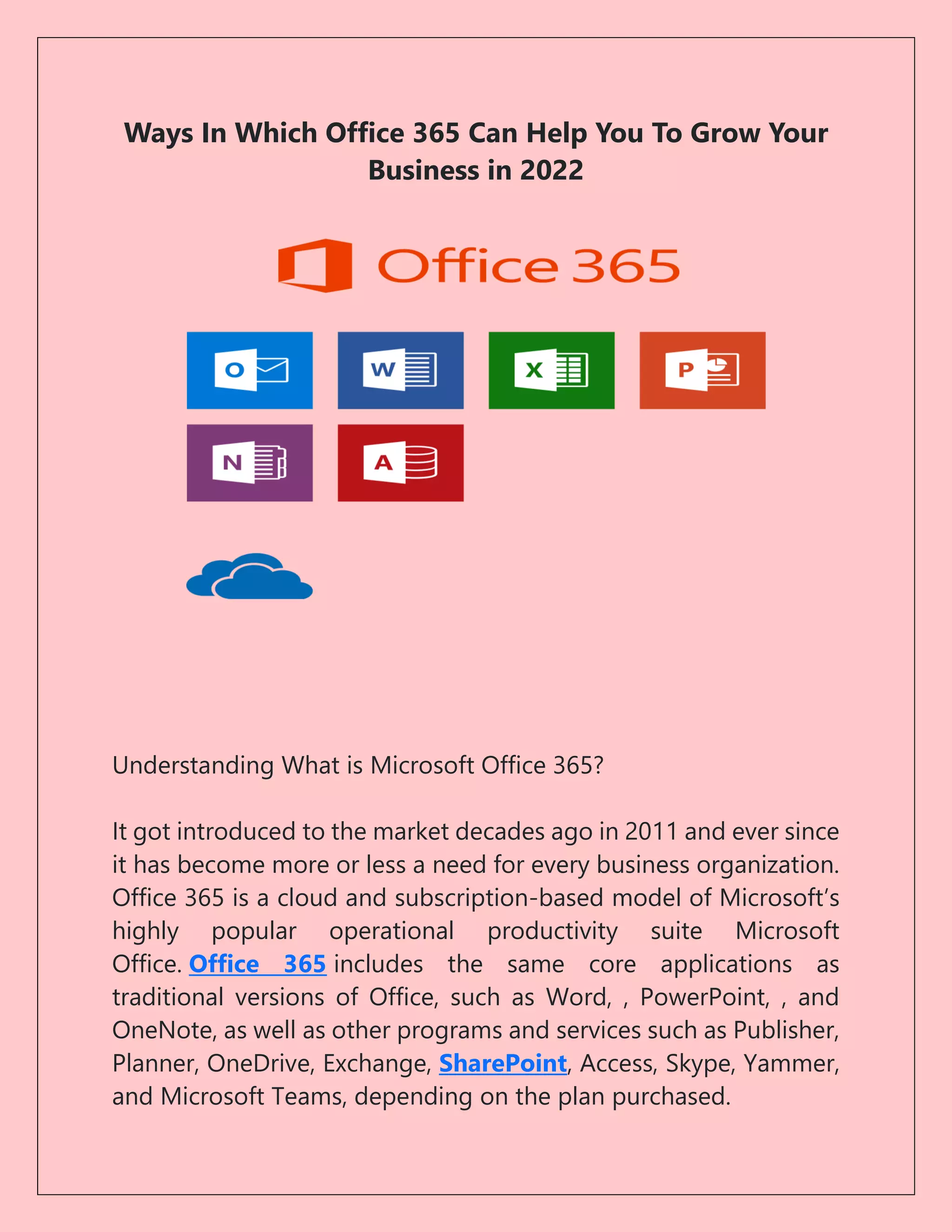 Ways In Which Office 365 Can Help You To Grow Your Business in 2022.pdf