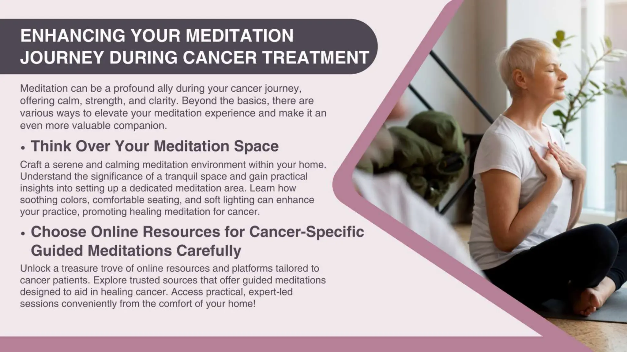 WAYS MEDITATION MAY HELP DURING CANCER TREATMENT | PPTX